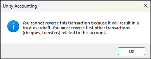 How to Reverse a Trust Receipt