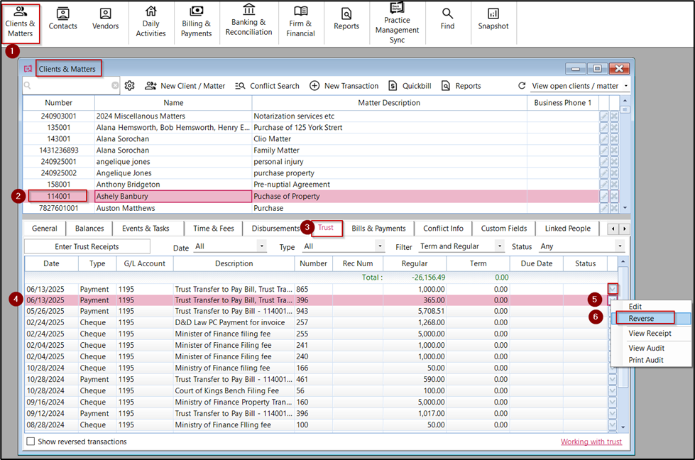 How to Reverse a Trust Transfer to Pay Bill