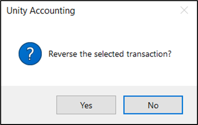 How to Reverse a General Cheque posted to a General Ledger Account