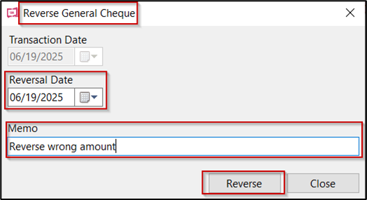 How to Reverse a General Cheque posted to a Client/Matter or General ...