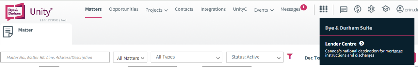 Unity® Lender Centre FAQ